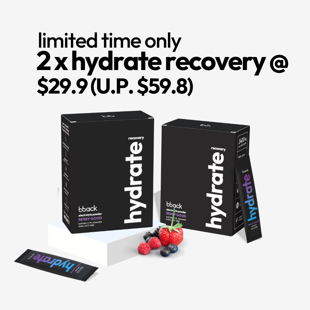 Limited time offer: bback hydrate berry recovery boost (1+1 $29.9 ...